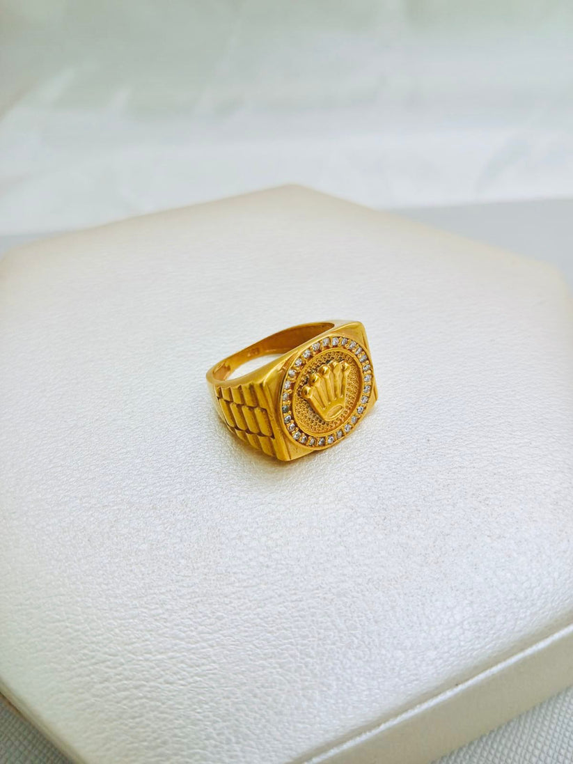 Anillo Rolex Oro Laminado 18K – Joyería Deluxe 18k